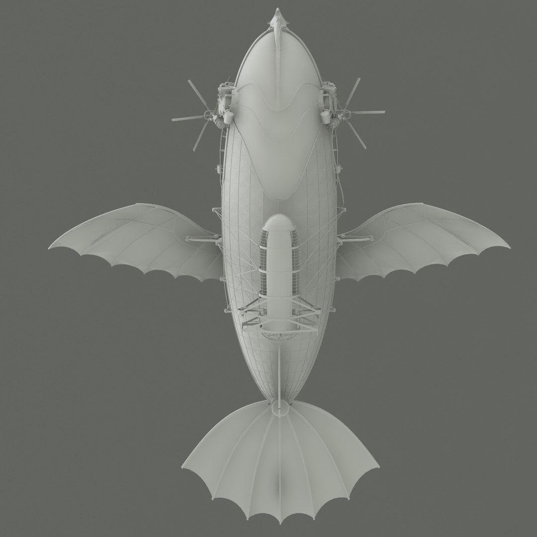 Zeppelin Fantasy 3D Model - TurboSquid 1679148