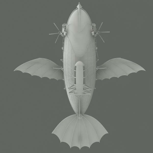 modelo 3d Zeppelin animado de fantasía - TurboSquid 1679148