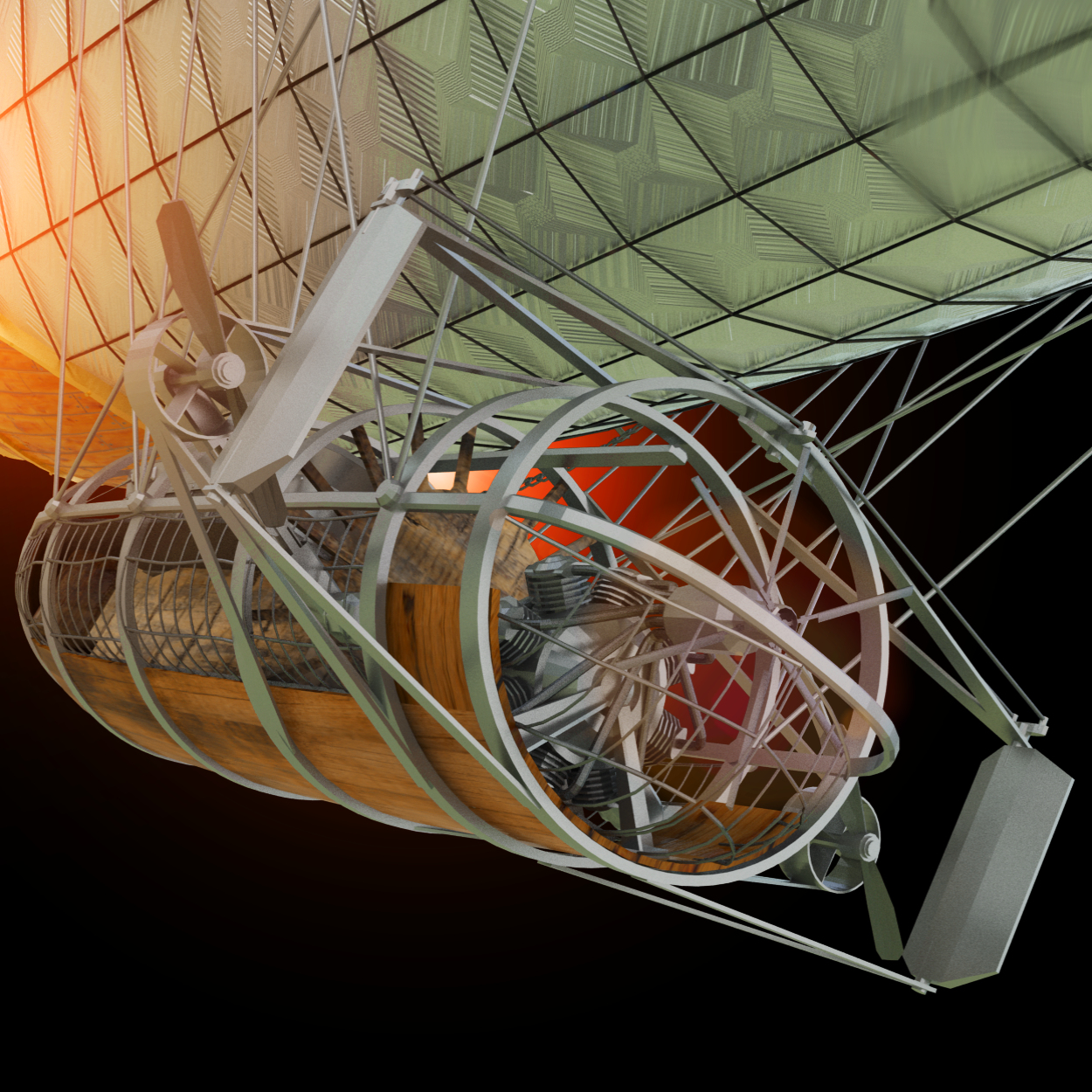 Zeppelin fantasy 3D model - TurboSquid 1679148