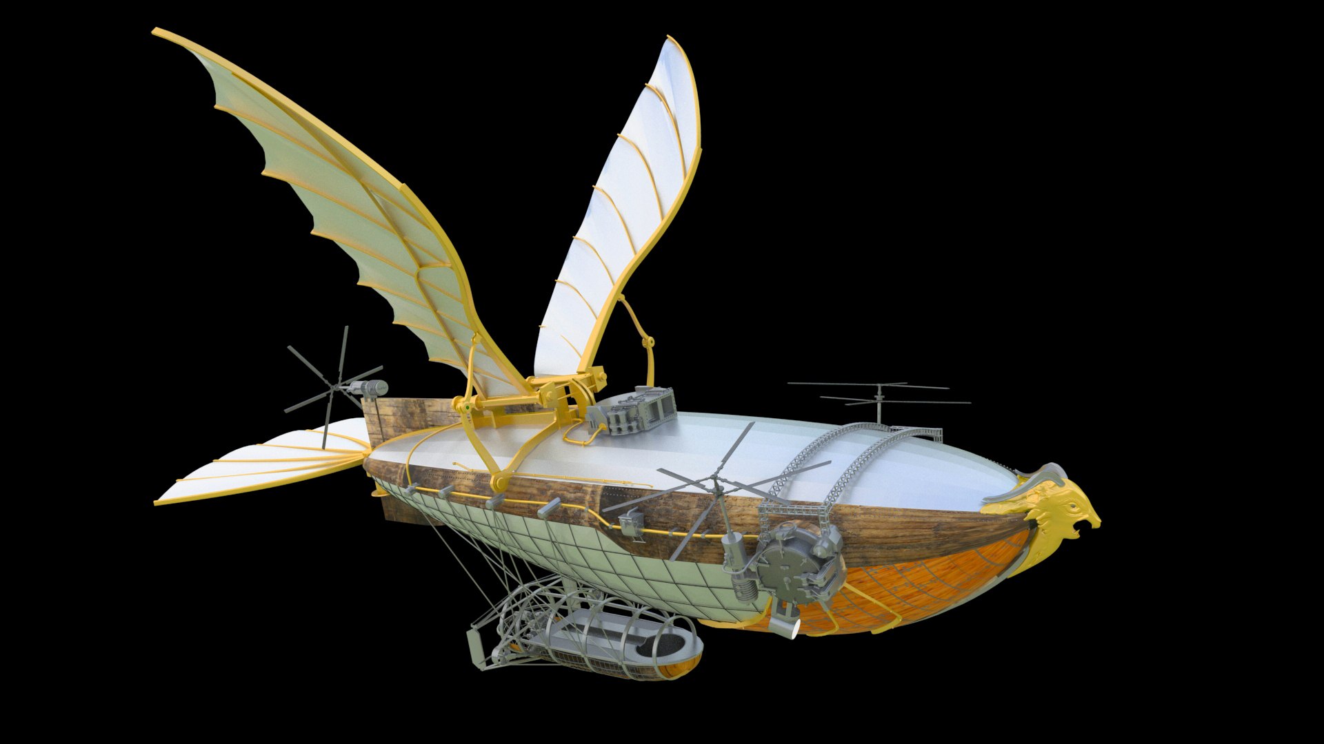 Zeppelin Fantasy 3D Model - TurboSquid 1679148