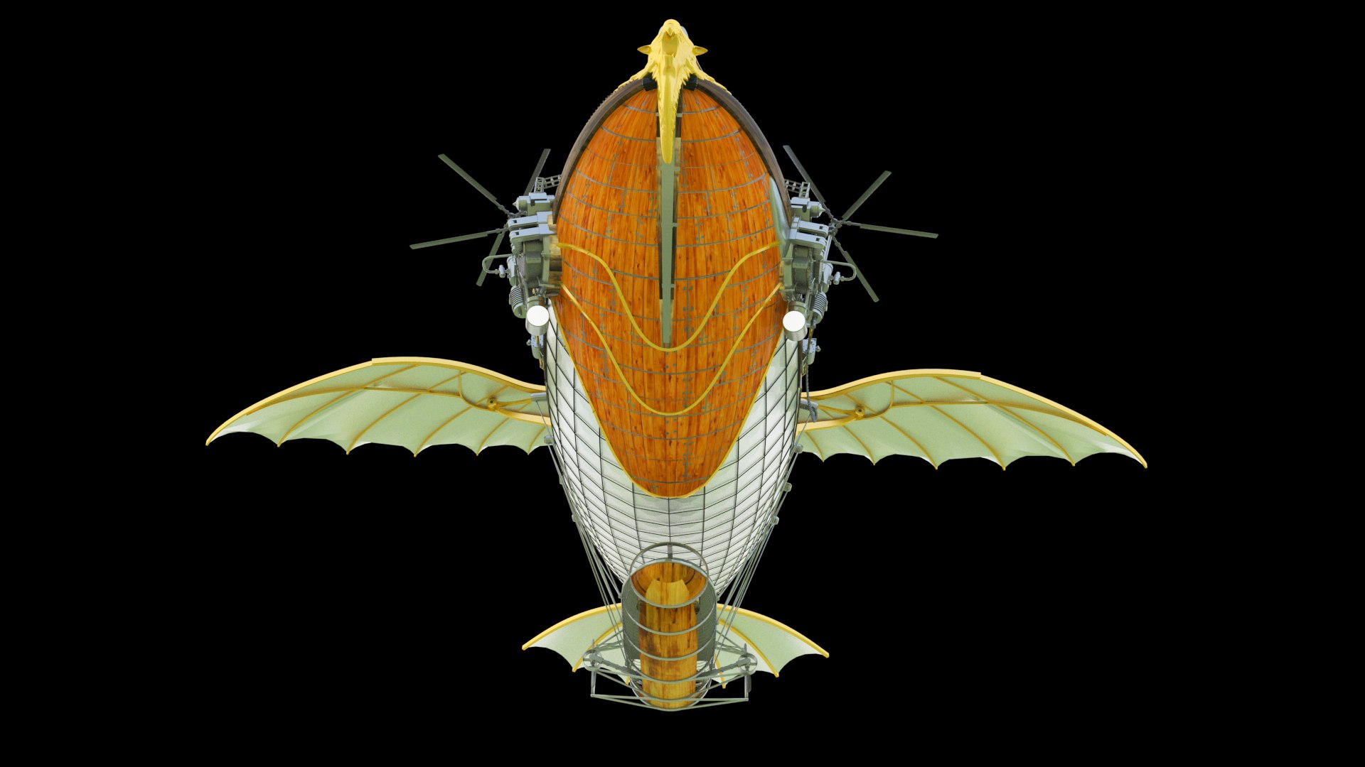 Zeppelin Fantasy 3D Model - TurboSquid 1679148