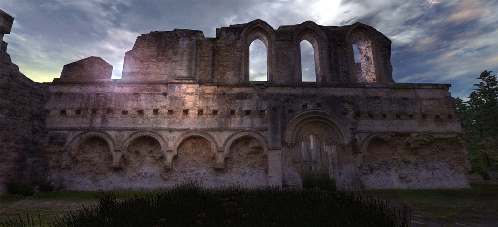 Abbey England 3d Model