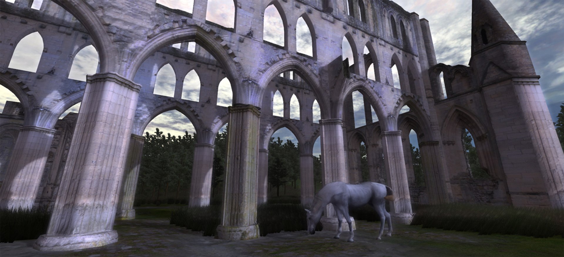 Abbey England 3d Model