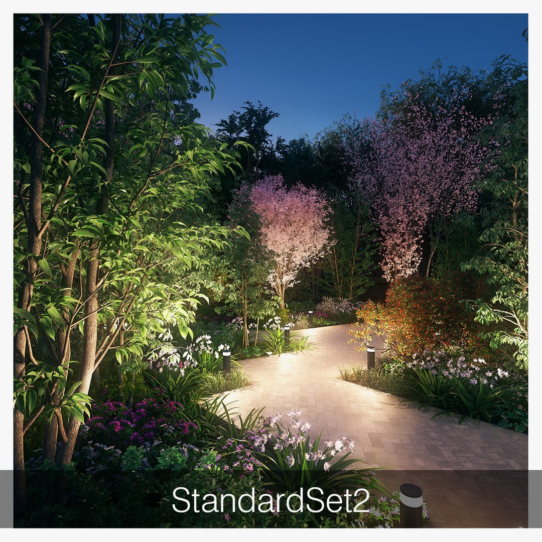 3D StandardSet2 30trees Model - TurboSquid 1859683