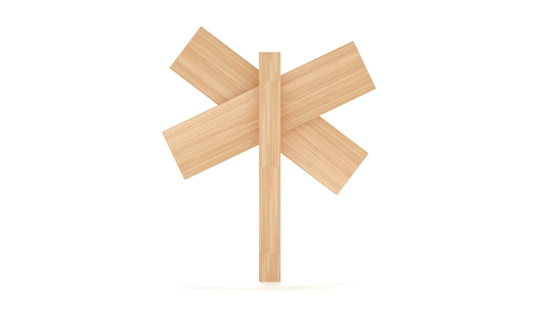 3D Model Wooden Signboard - TurboSquid 2104325