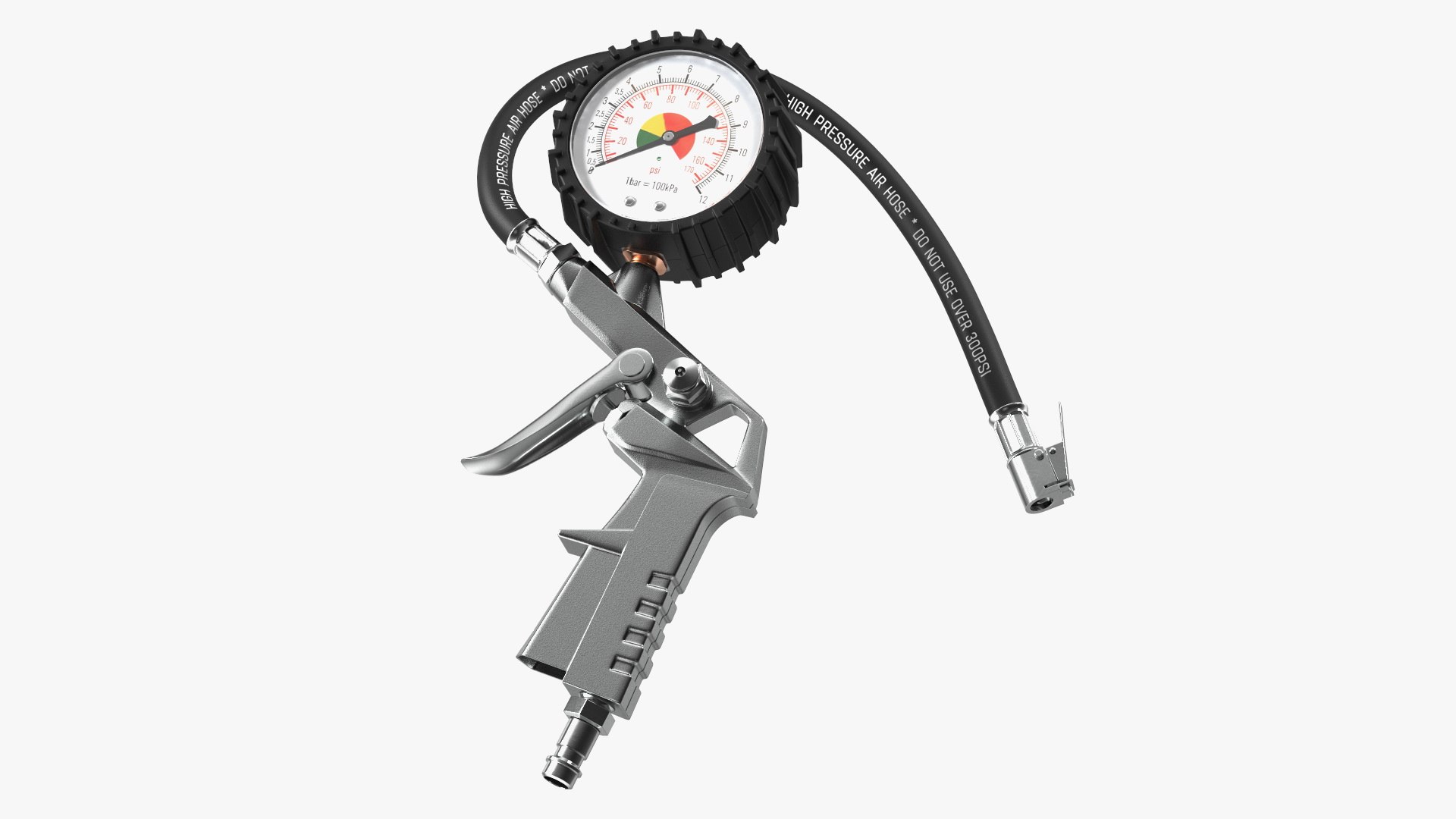 Tire Inflator Dial Pressure Gauge Air Compressor 3D model - TurboSquid ...