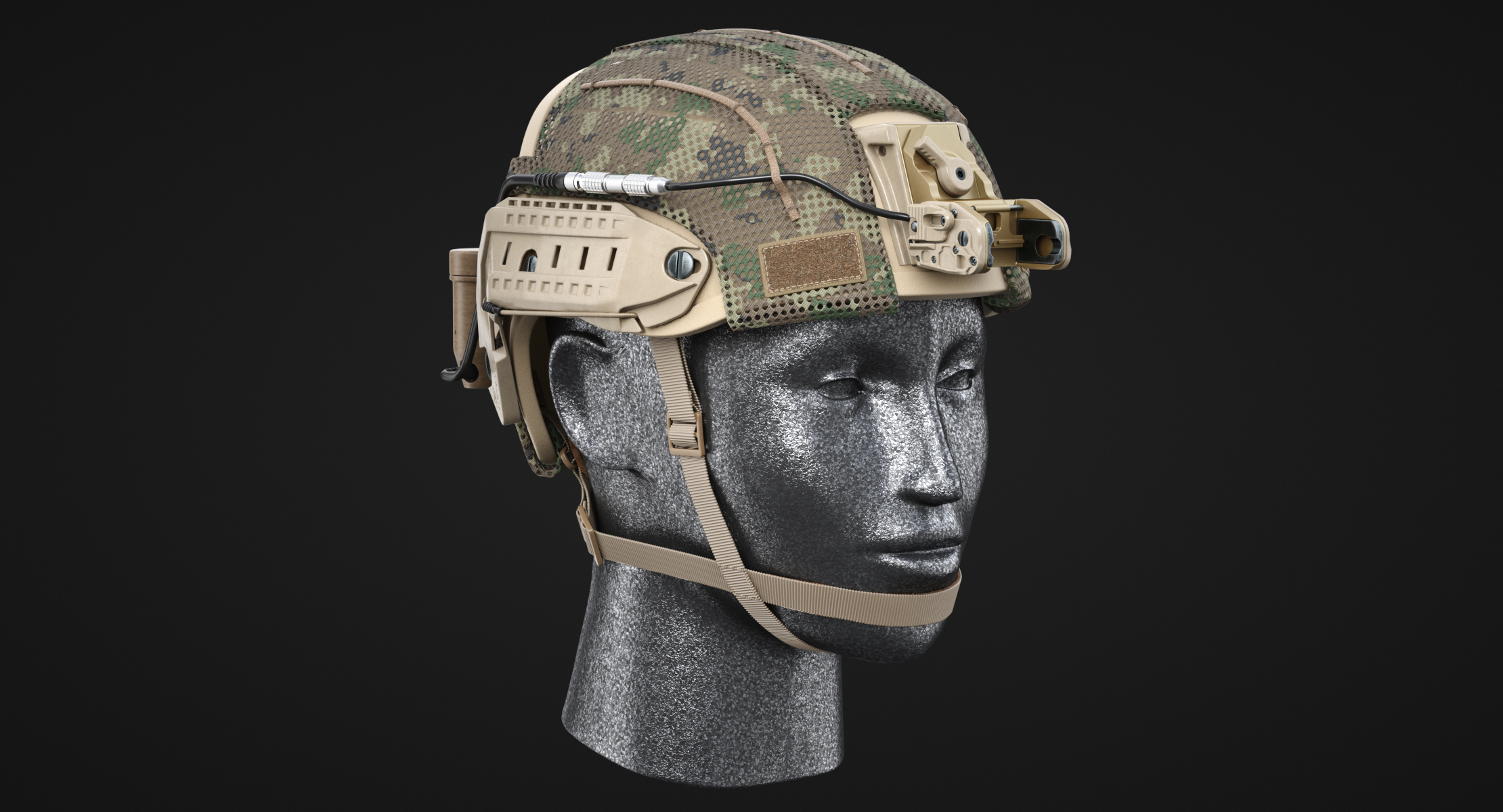 3D combat helmet ballistic model - TurboSquid 1213344
