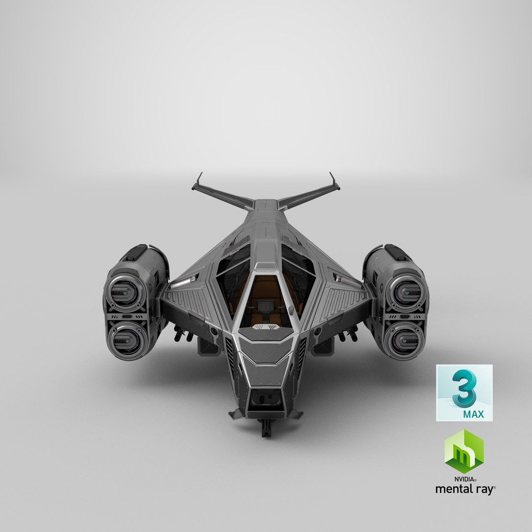 Sci-fi spaceship 3D model - TurboSquid 1199338