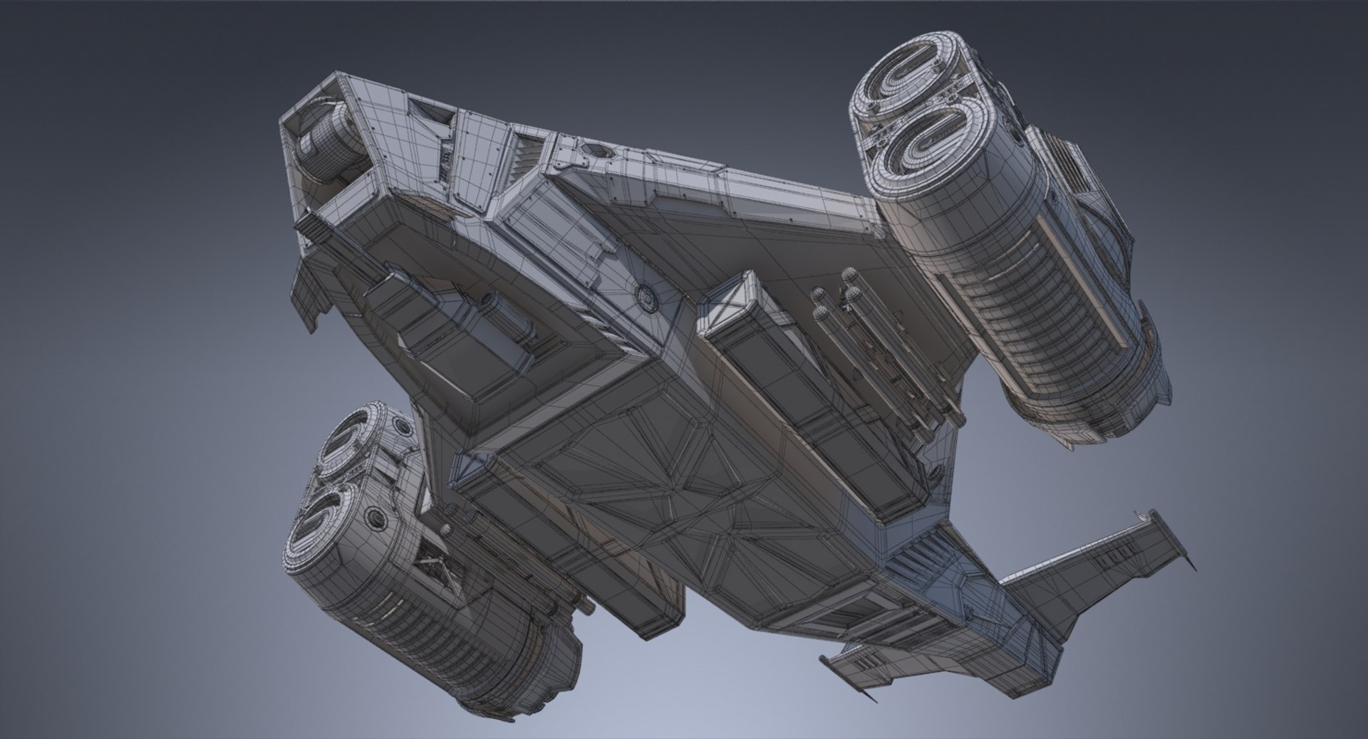 Sci-fi Spaceship 3D Model - TurboSquid 1199338