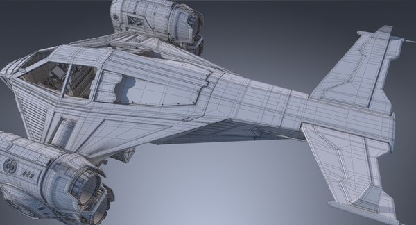 Sci-fi spaceship 3D model - TurboSquid 1199338