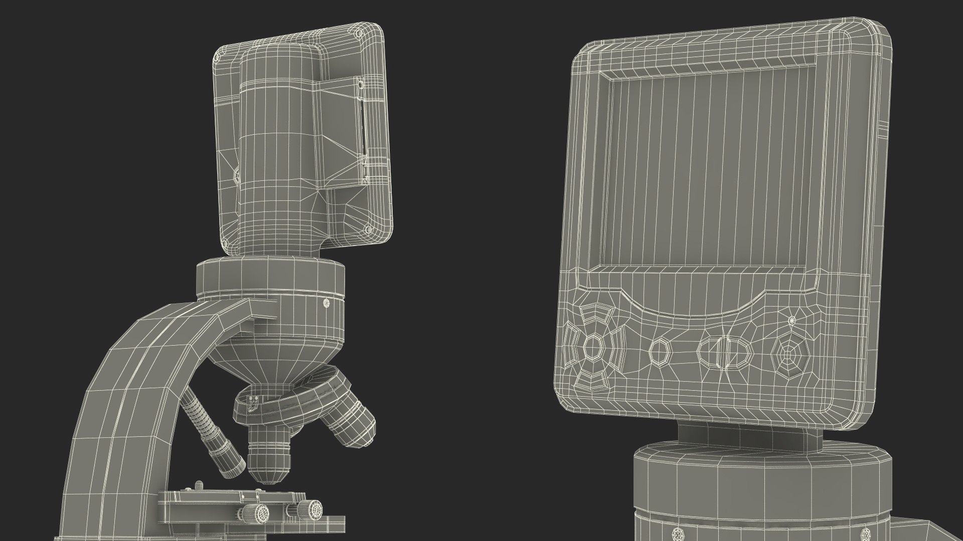 Professional Biological Microscope 3D model - TurboSquid 2139976