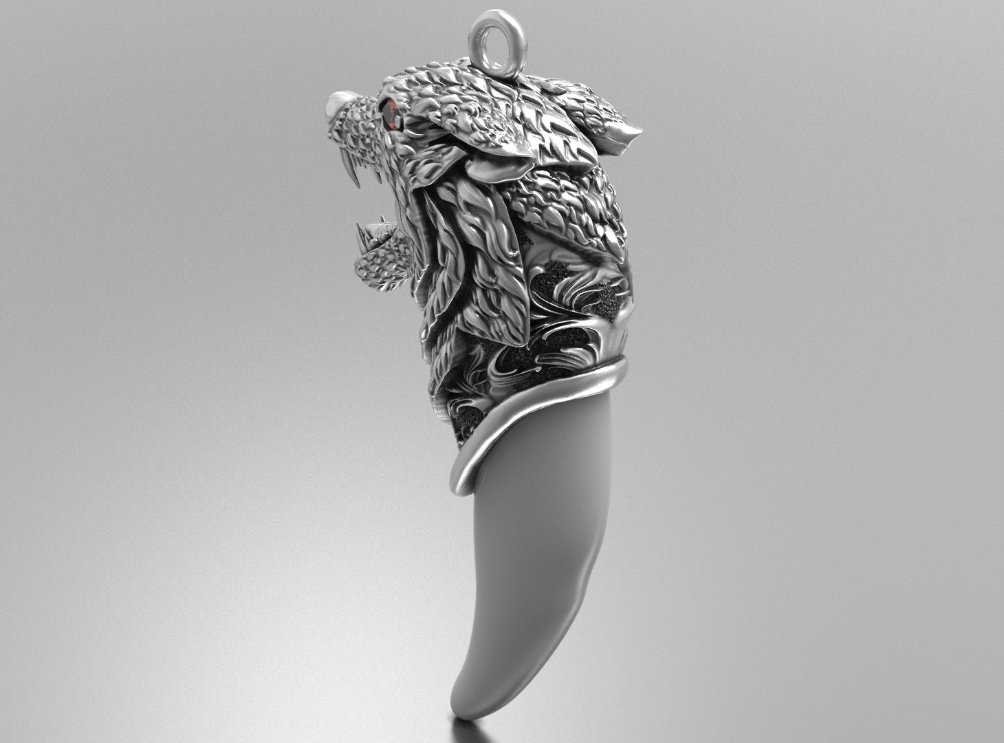 Wolf Tooth Pendant Model - TurboSquid 1986827