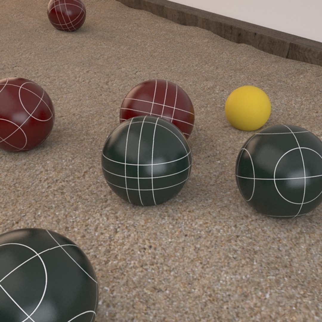 Bocce Ball Set 3d Max