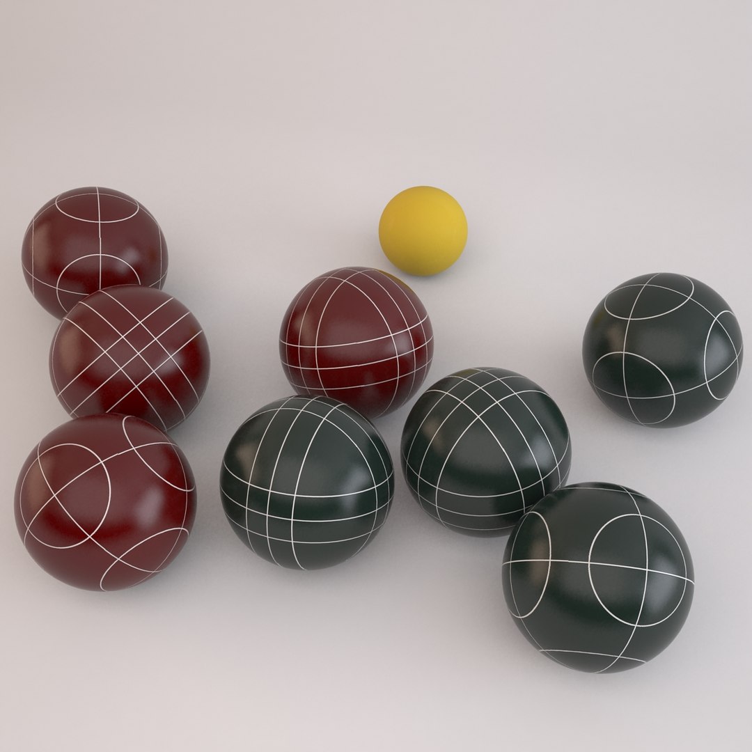 Bocce Ball Set 3d Max