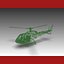 Eurocopter As350 Helicopter 3d Model