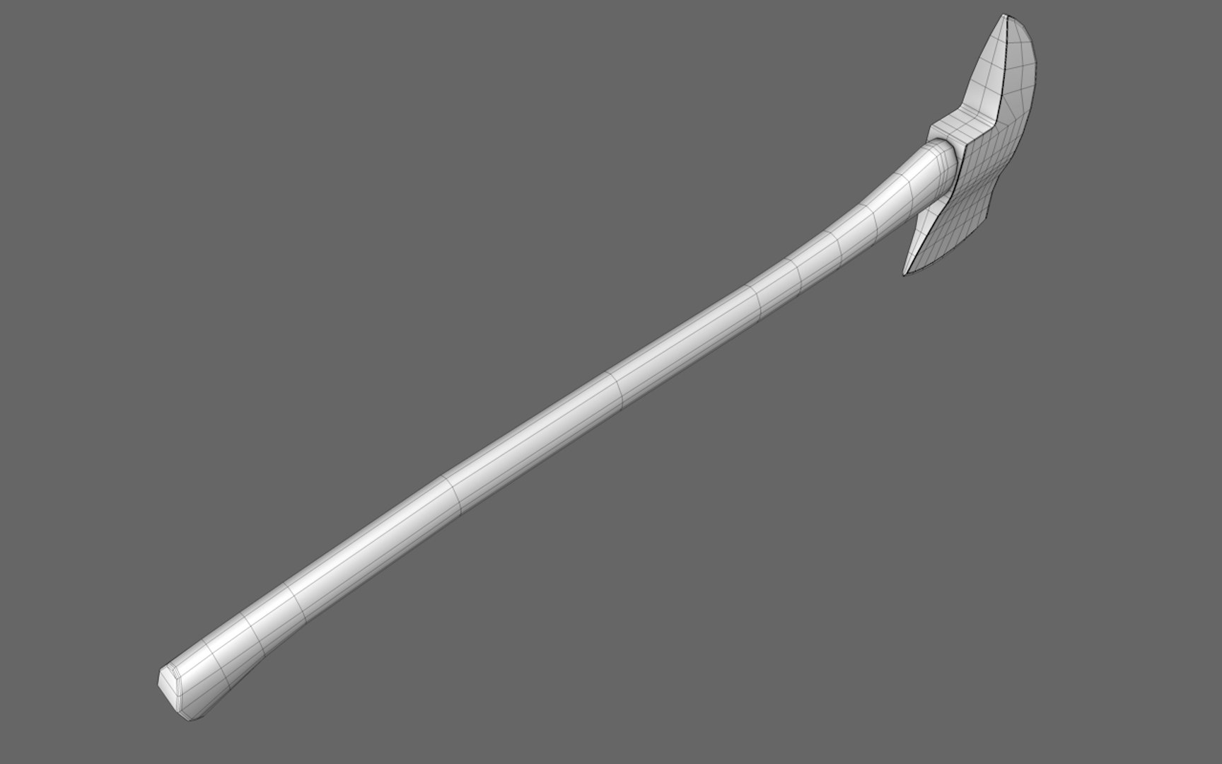 maya axe polygonal
