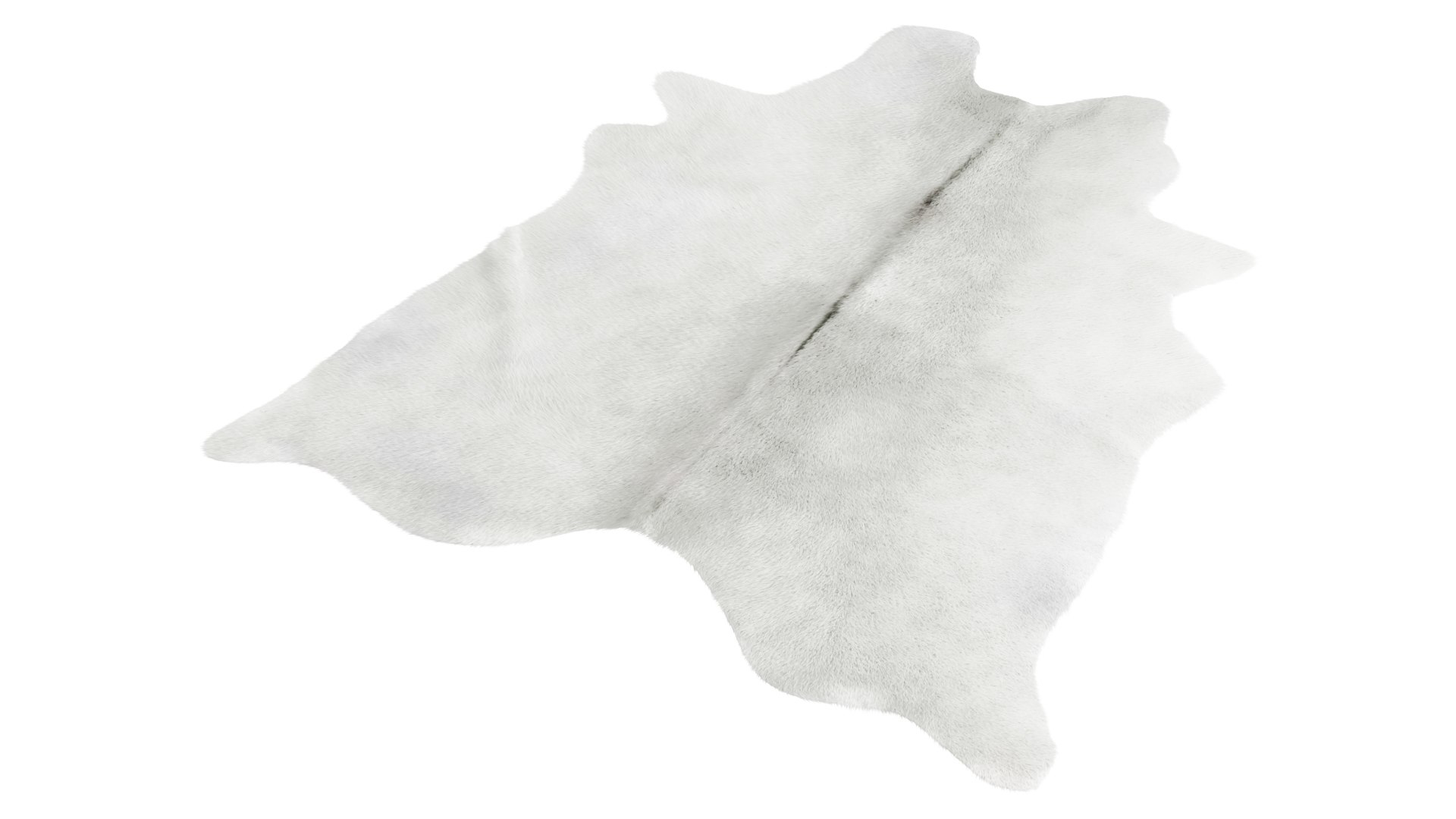 3D Light Grey Cowhide Rug - TurboSquid 2518968