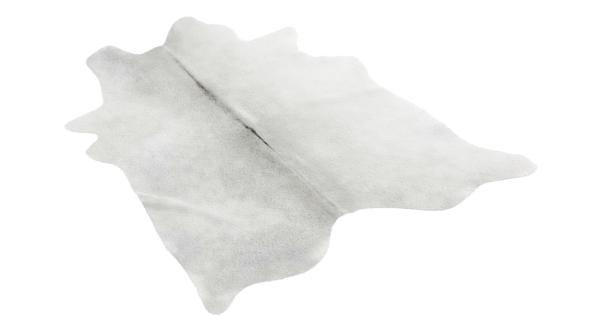 3D Light Grey Cowhide Rug - TurboSquid 2518968