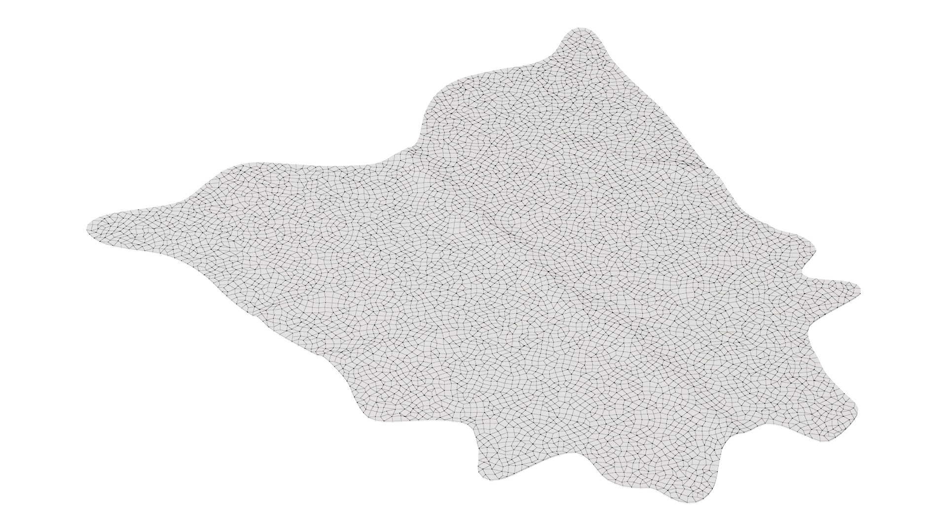 3D Light Grey Cowhide Rug - TurboSquid 2518968