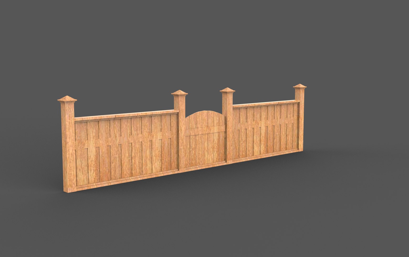 Wooden Fence 3D Model 3D Model - TurboSquid 2331807