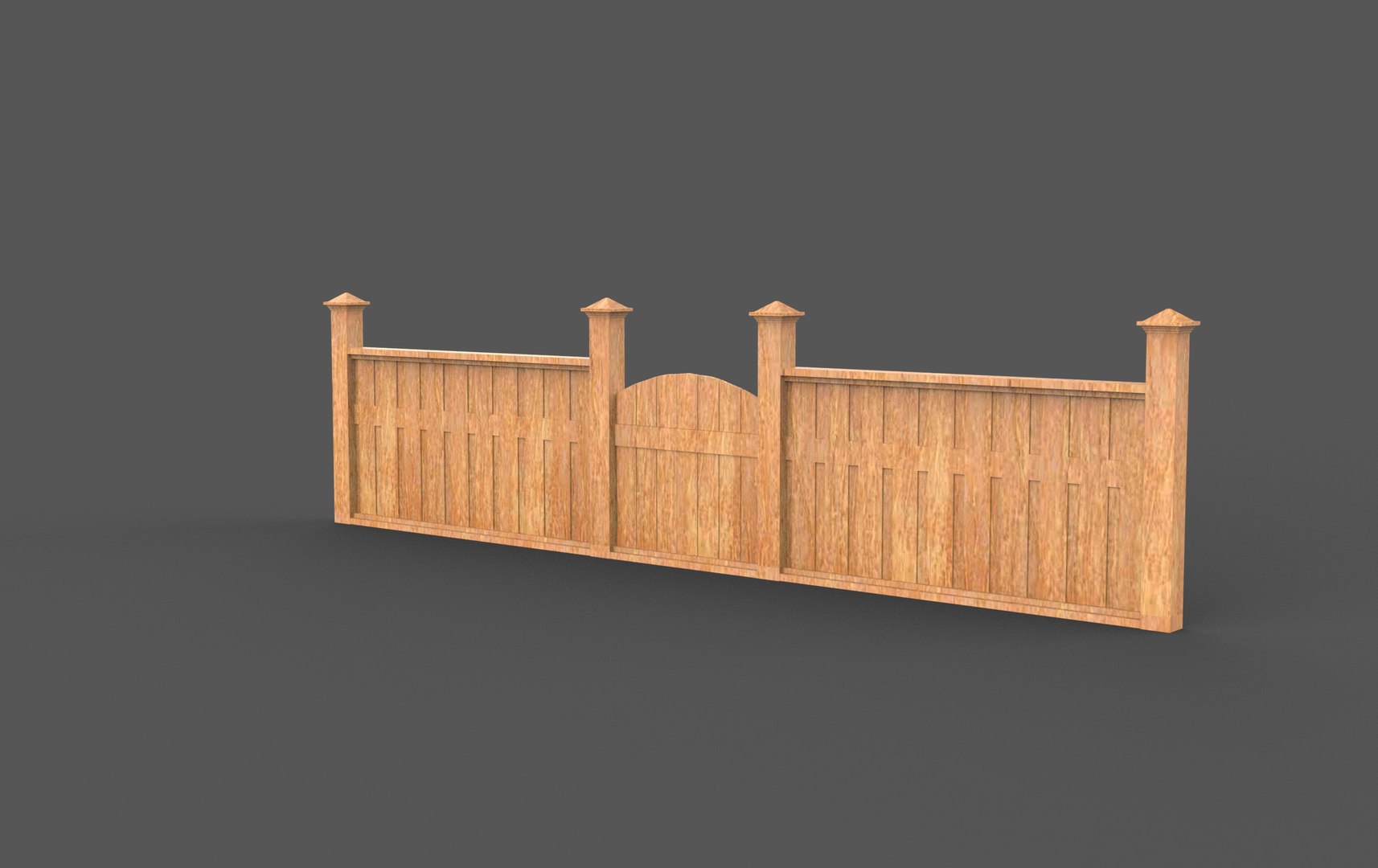 Wooden Fence 3D Model 3D Model - TurboSquid 2331807