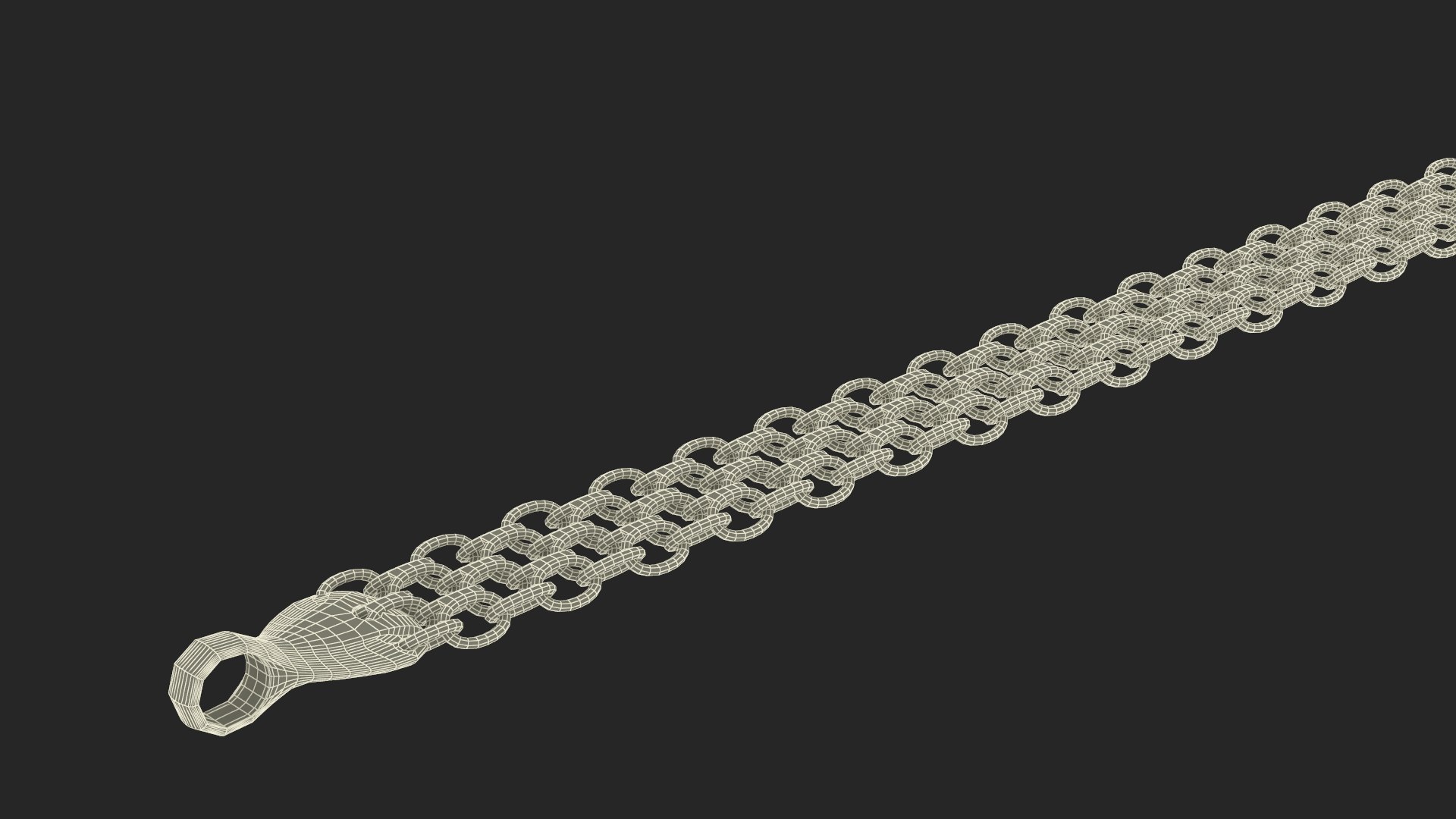 3D Model Mesh Jewelry Silver Chain - TurboSquid 2243969