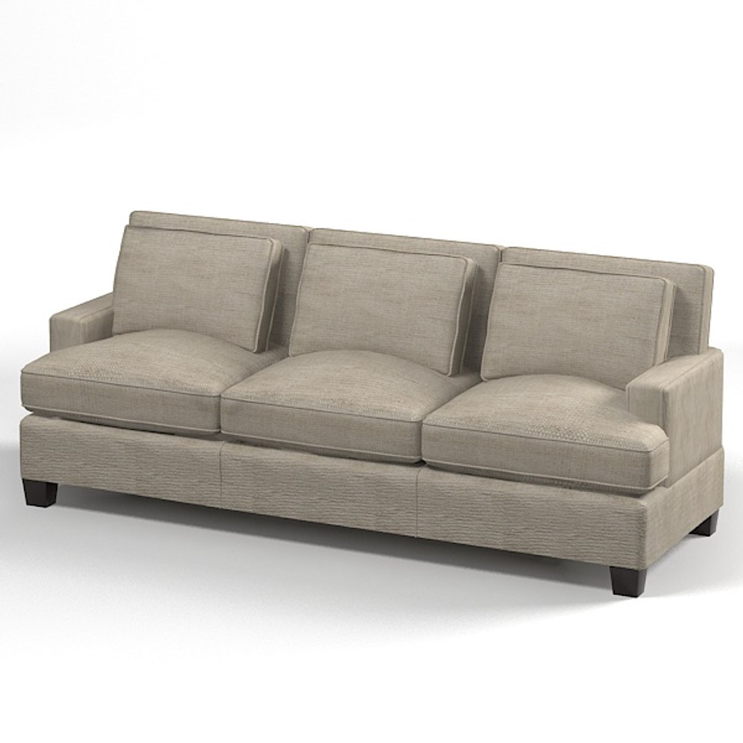 3d model of baker loose sofa