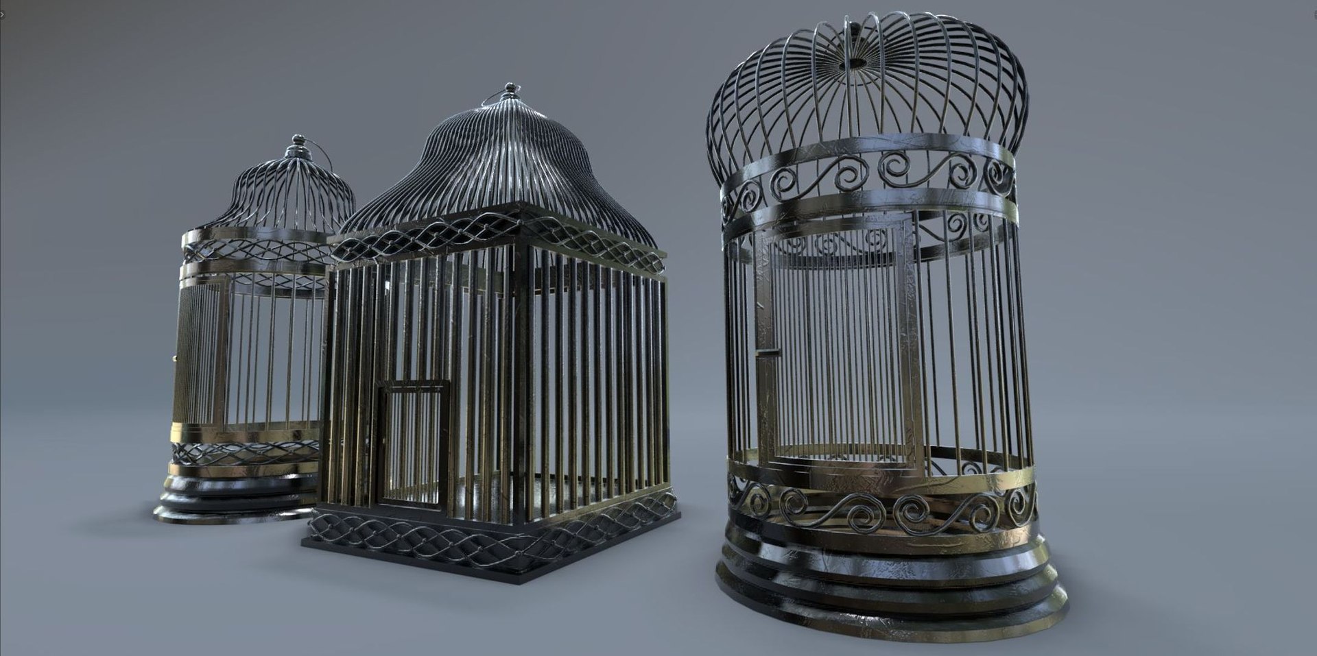 Bird Cage 3D Model - TurboSquid 1699312