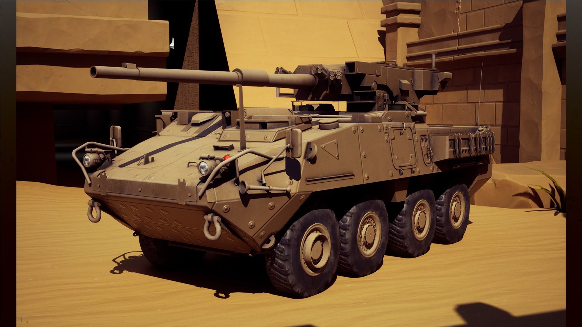 M1128 Stryker Middle Poly 3D - TurboSquid 2023198