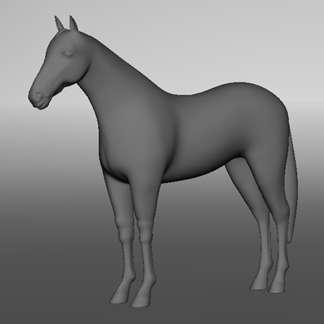 3d Model Realistic Horse