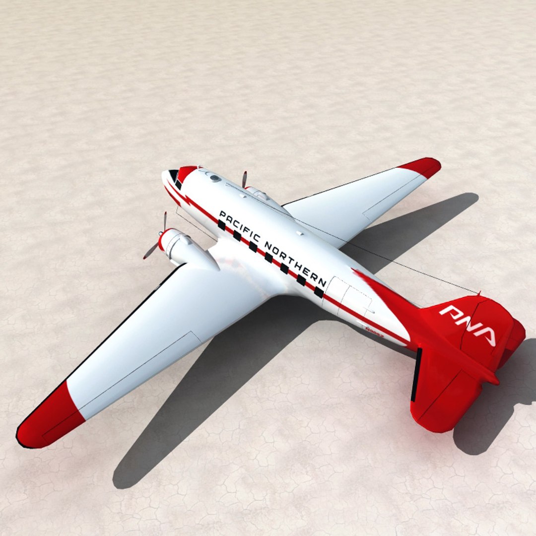 3d Model Douglas Dc-3 Aircraft
