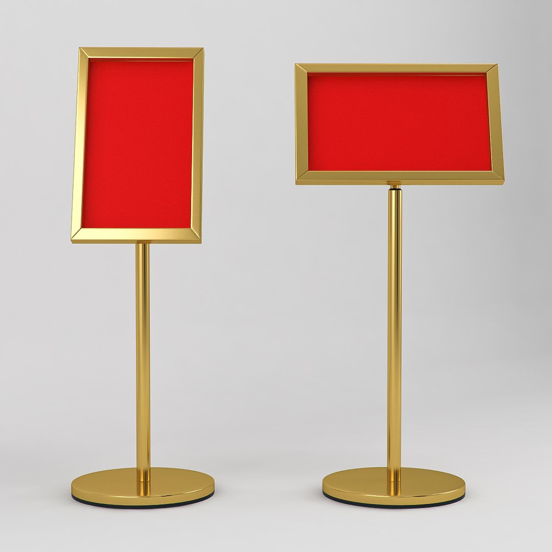 3d signstand stand