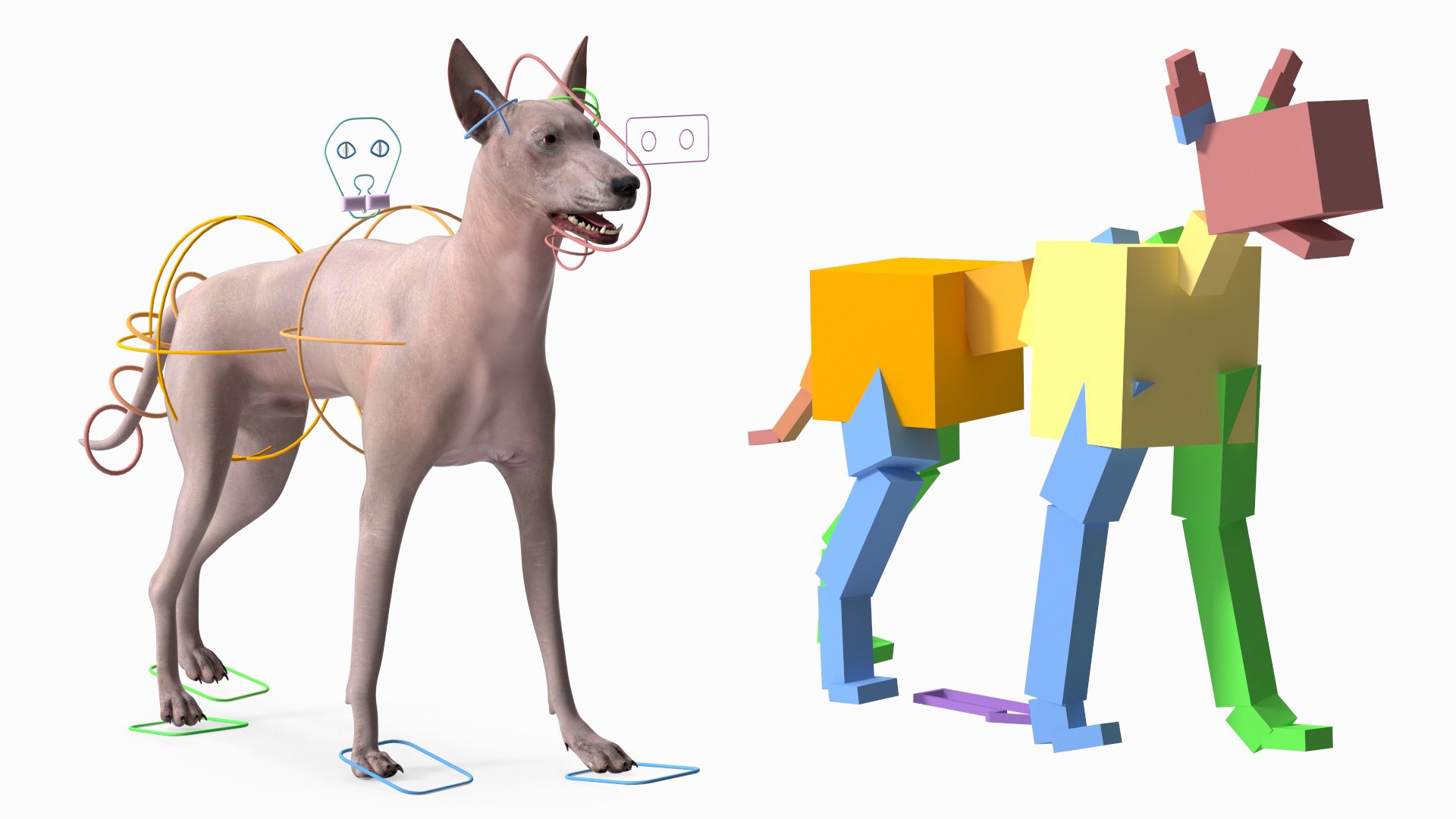 Xolo Hairless Mexican Dog Fawn Rigged 3D model - TurboSquid 2086238