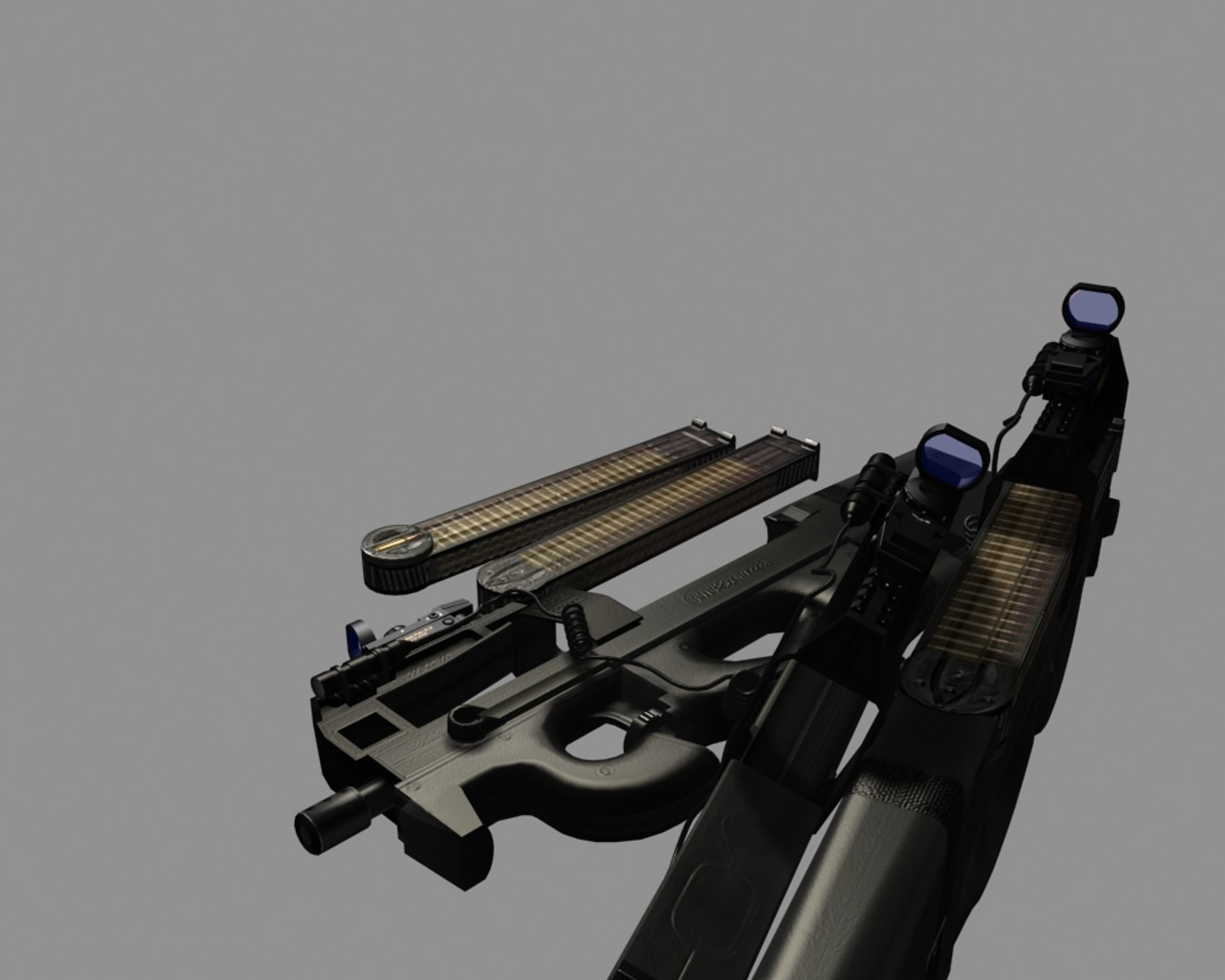 P90 Fn Gun 3d Model