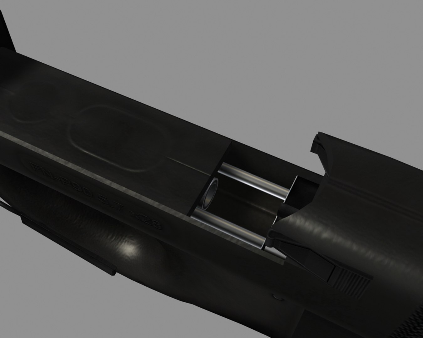 P90 Fn Gun 3d Model