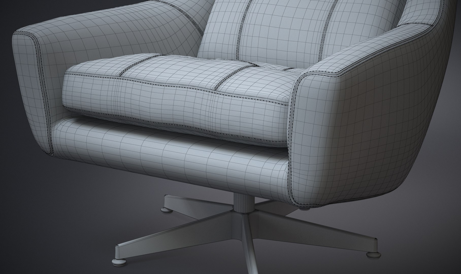Motorcity Leather Swivel Chair 3D Model - TurboSquid 1369492