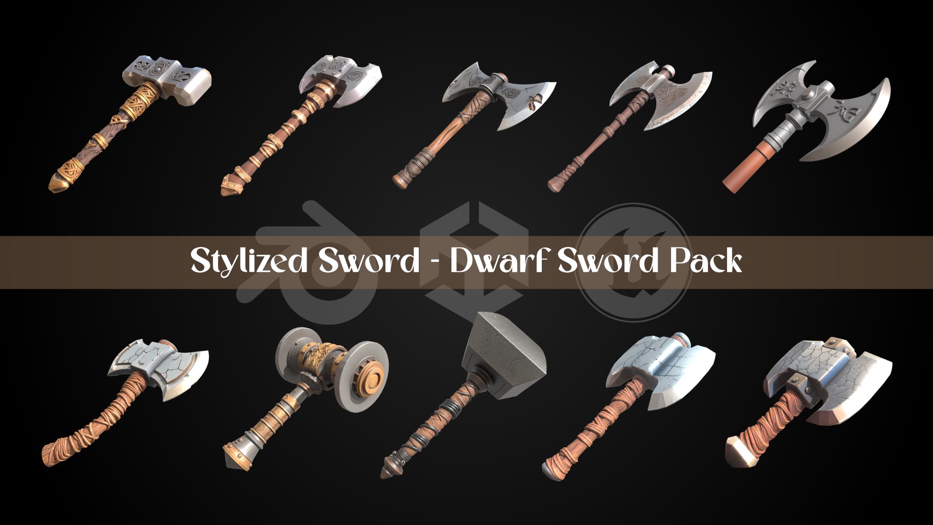 Stylized Sword - Dwarf Sword Pack 3D Model - TurboSquid 2438691