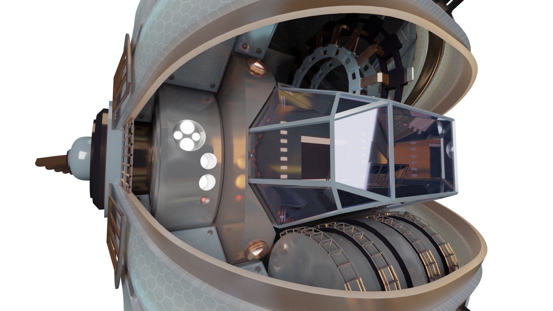 Futuristic Spaceship Sci-fi 3D Model - TurboSquid 1404703