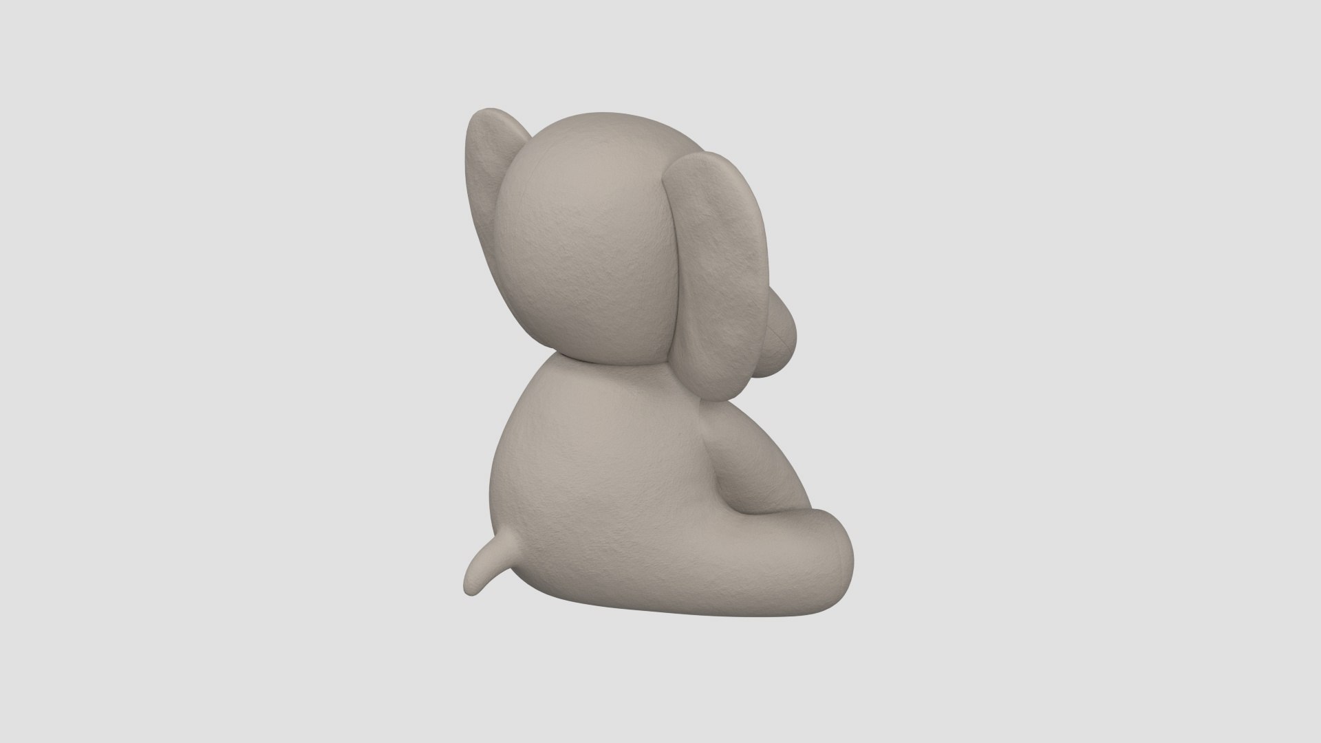 3D Stuffed Animal Elephant - TurboSquid 1801057