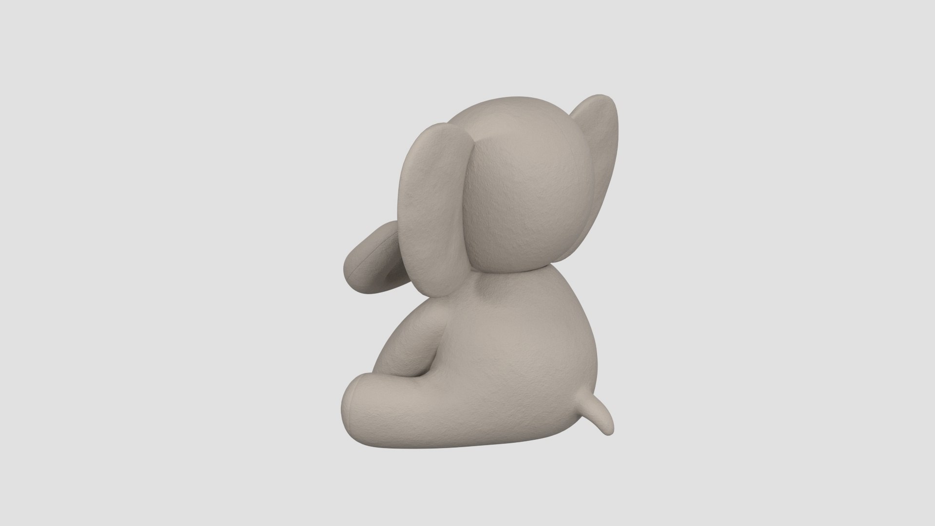 3D Stuffed Animal Elephant - TurboSquid 1801057