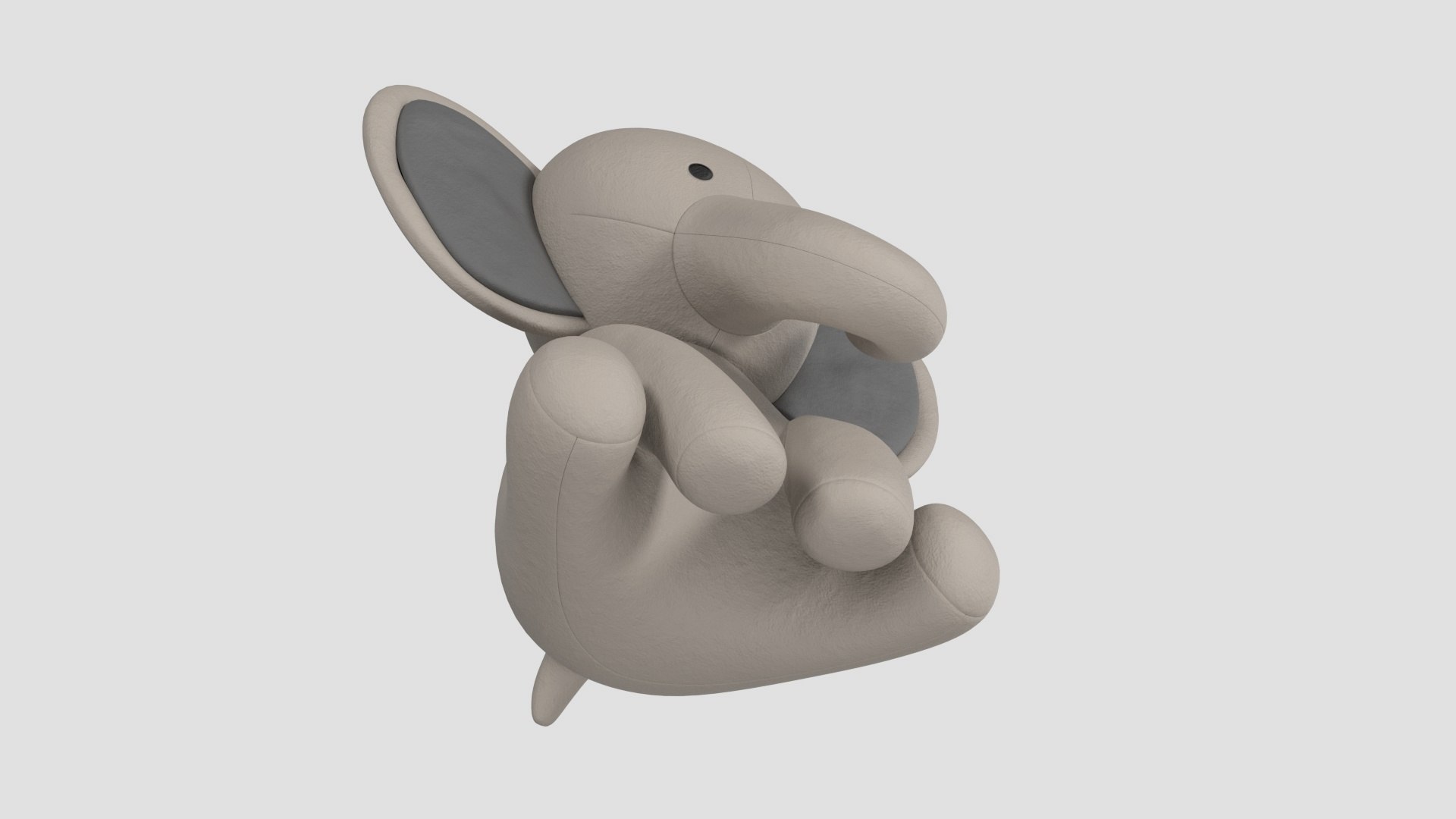 3D Stuffed Animal Elephant - TurboSquid 1801057