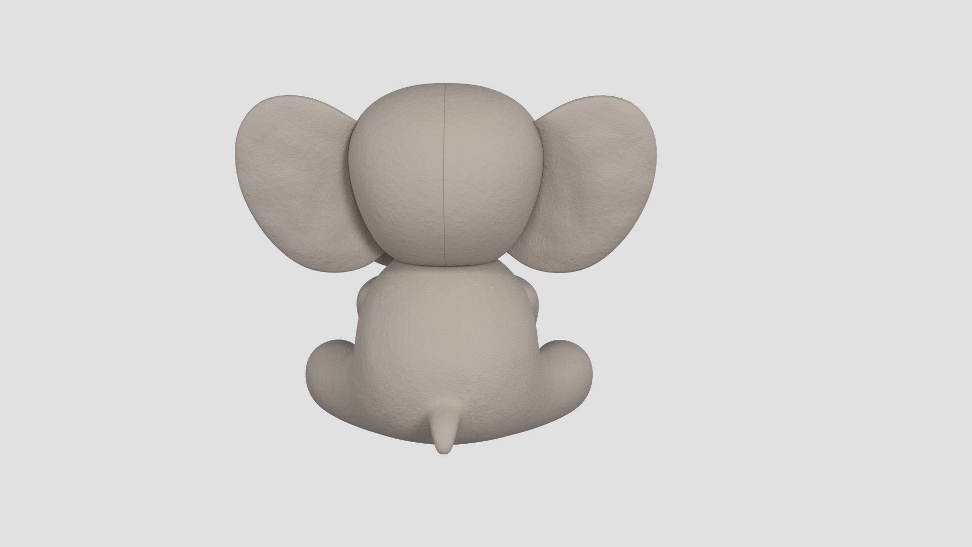 3D Stuffed Animal Elephant - TurboSquid 1801057