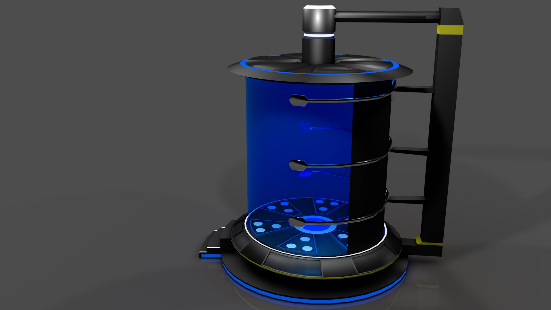 3D Sci Fi Cylinder - TurboSquid 1776643