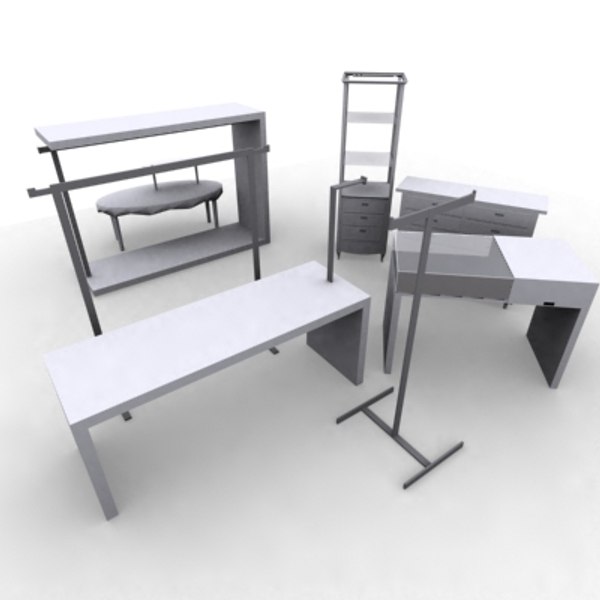 3d model retail fixtures