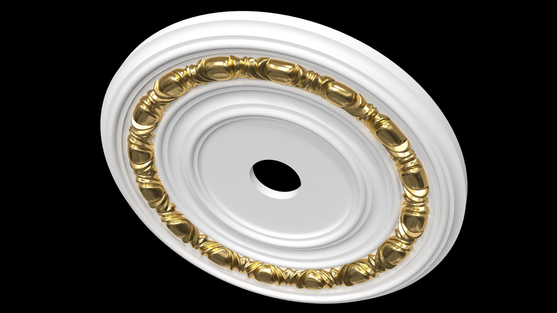 3D Ceiling Sockets Gypsum Plaster DR16 - TurboSquid 2014158