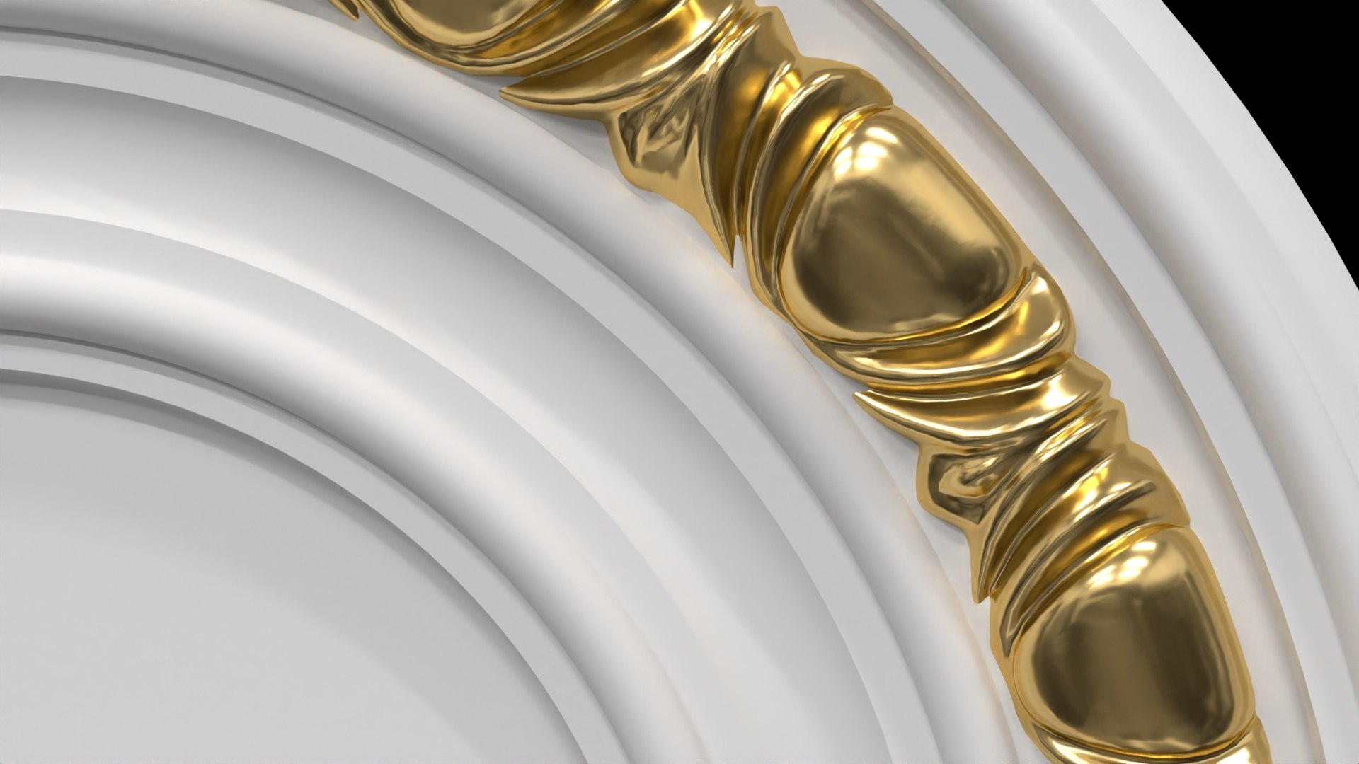 3D Ceiling Sockets Gypsum Plaster DR16 - TurboSquid 2014158