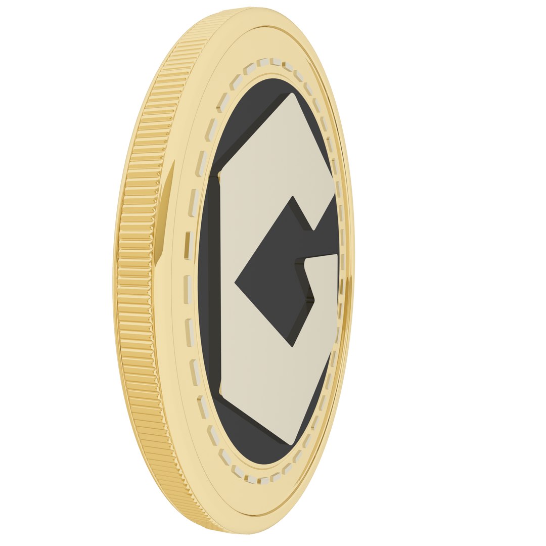 GoNetwork Cryptocurrency Gold Coin 3D - TurboSquid 1856693