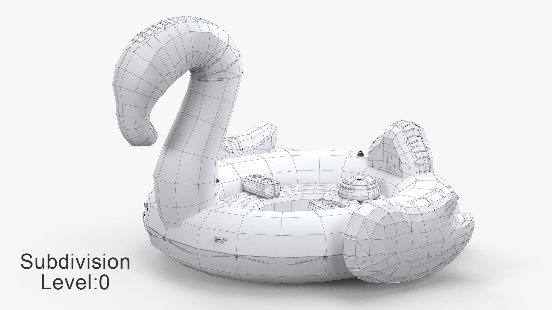 Flamingo Party Island 3D Model - TurboSquid 1578446