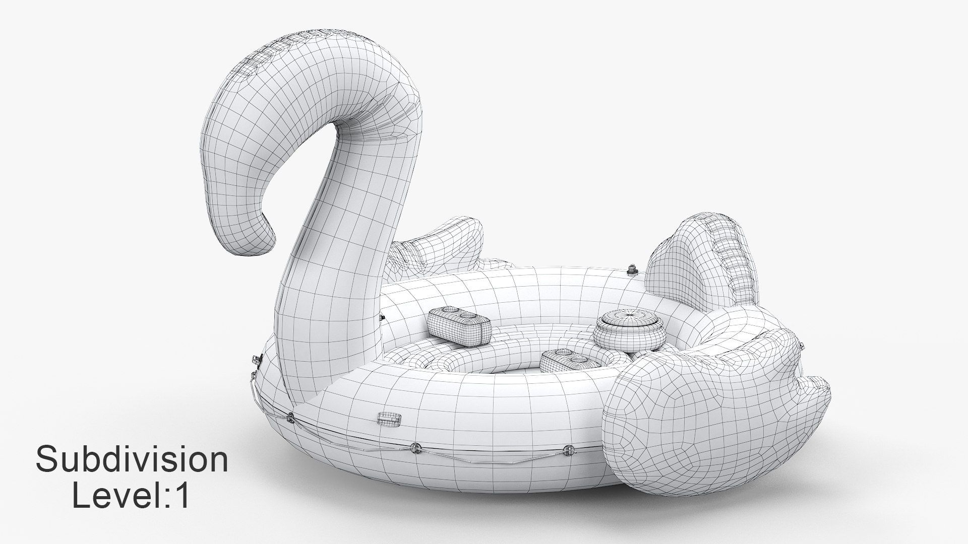 Flamingo Party Island 3D Model - TurboSquid 1578446