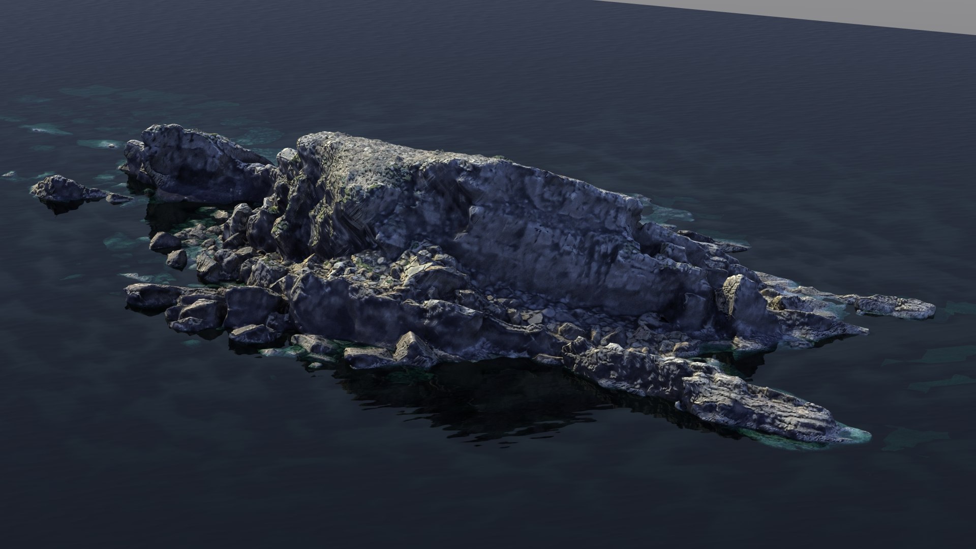 Cliff in the sea 3D model - TurboSquid 2039684